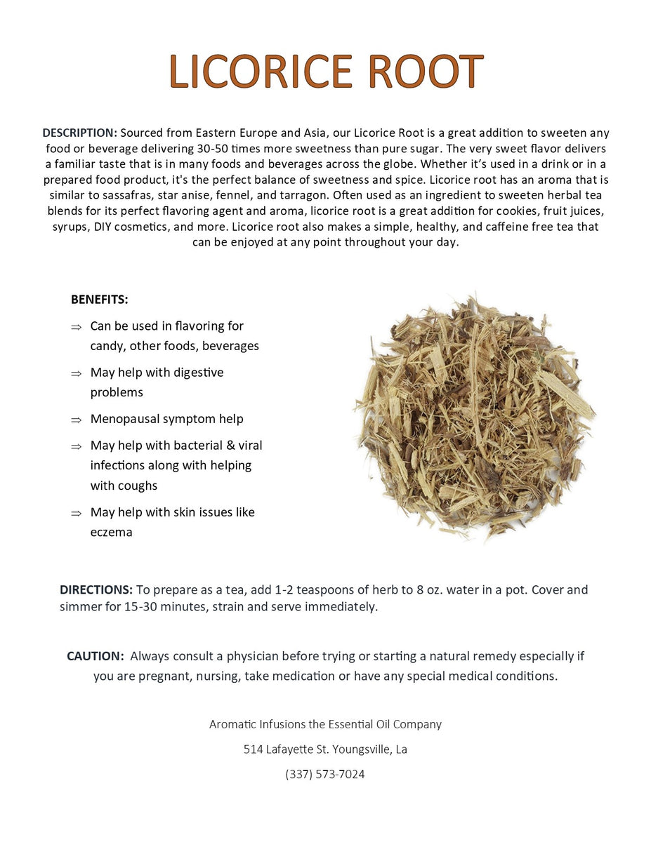 Licorice Root Cut OR – Aromatic Infusions